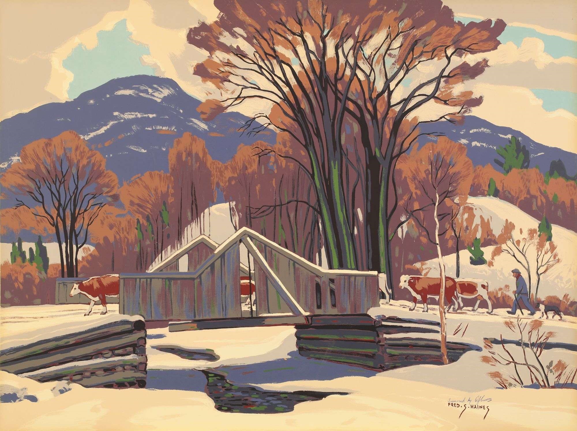 Frederick S. Haines | RURAL BRIDGE | MutualArt