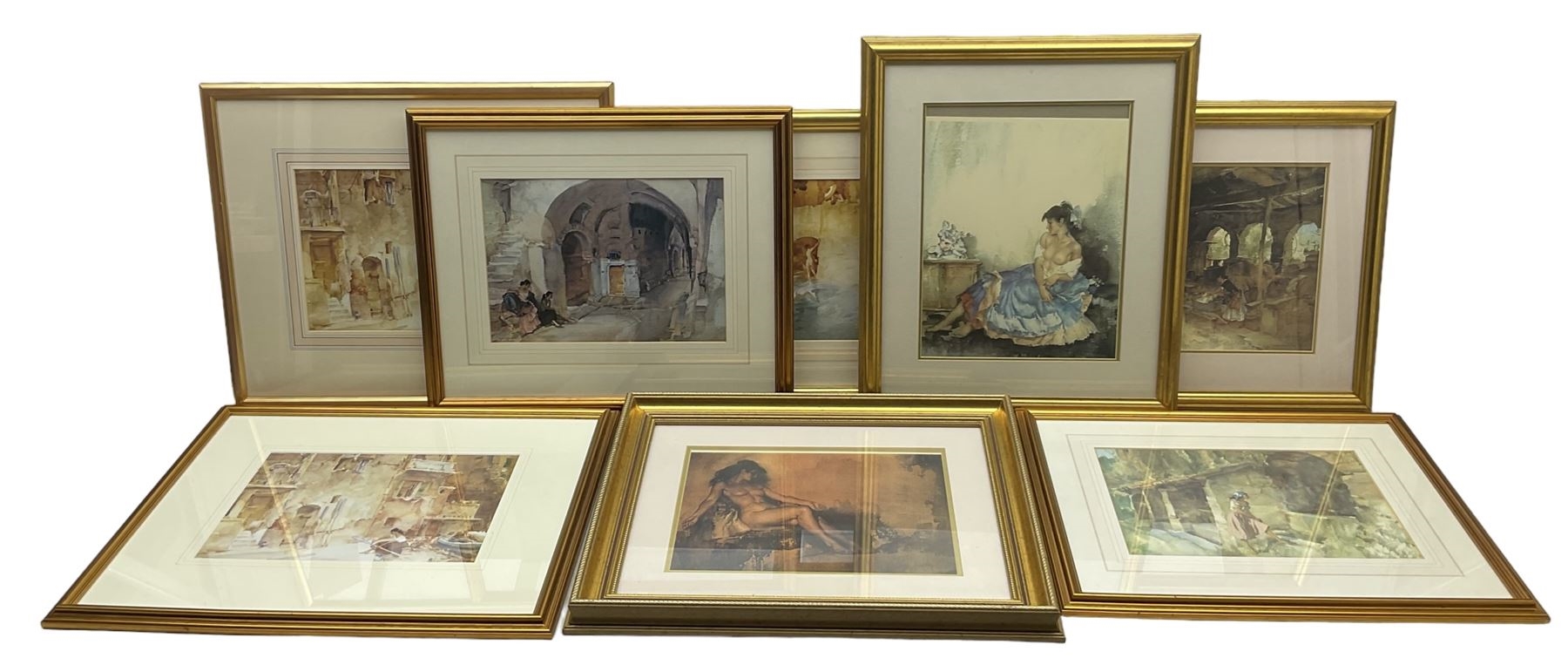 William Russell Flint | THREE WOMEN BY A WELL | MutualArt