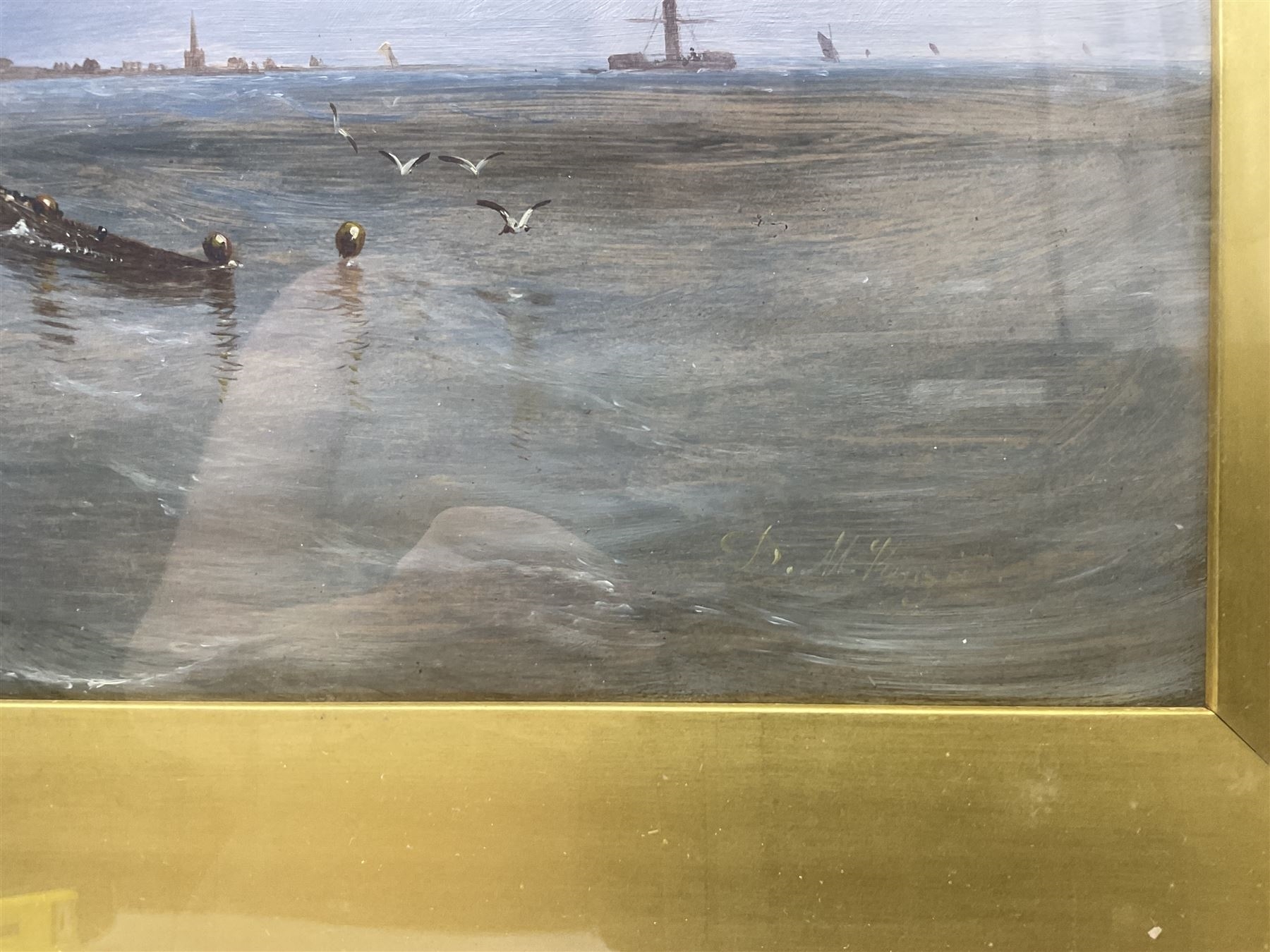 David Maitland Mackenzie | View of Glasgow from the Fishing Boats ...