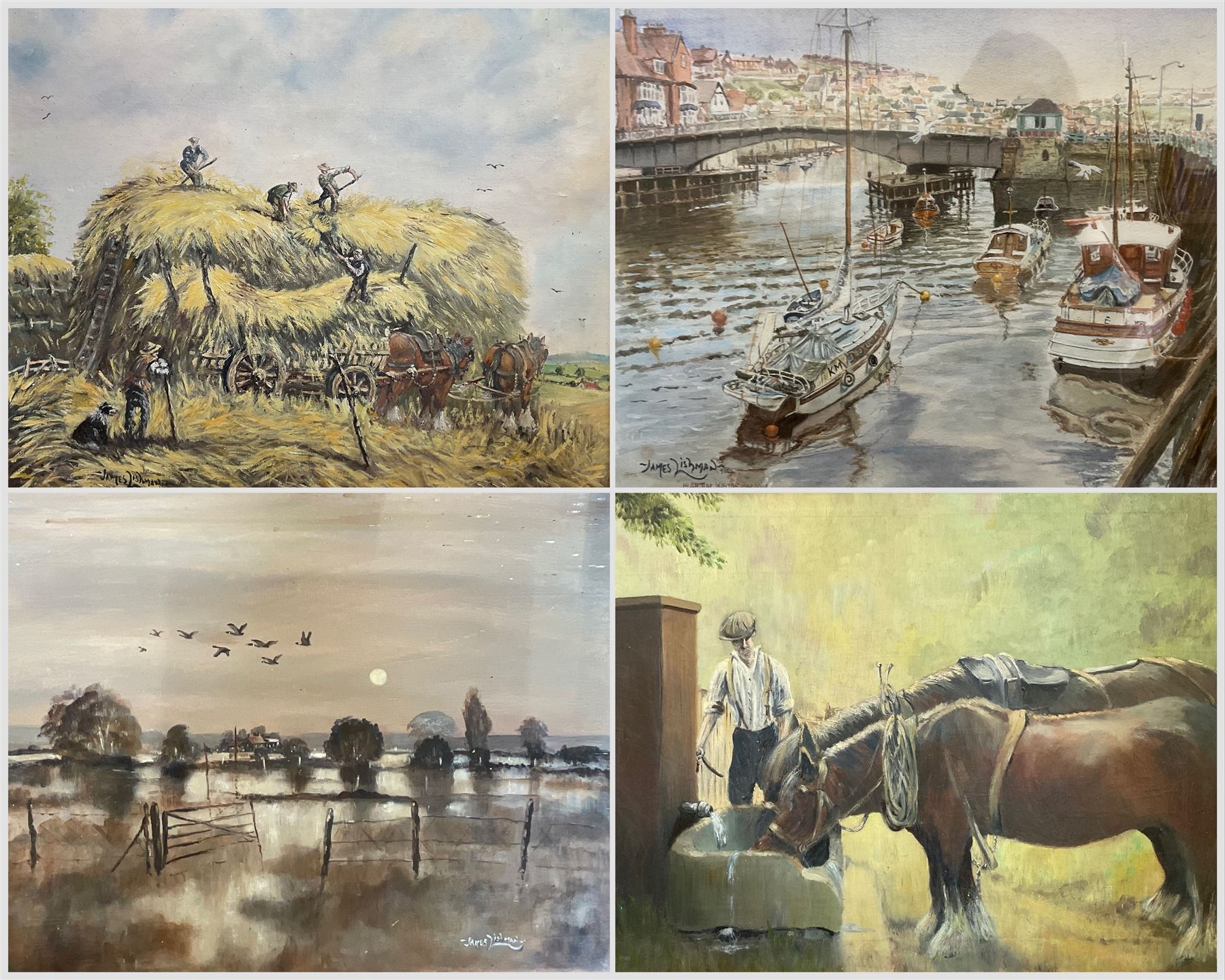 James Lishman | Collection of James Lishman (British 1931-2024) oils ...