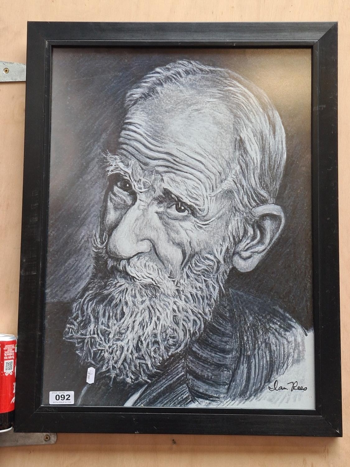 Dan Rees | Vintage large print of a Dan Rees portrait of Bernard Shaw ...