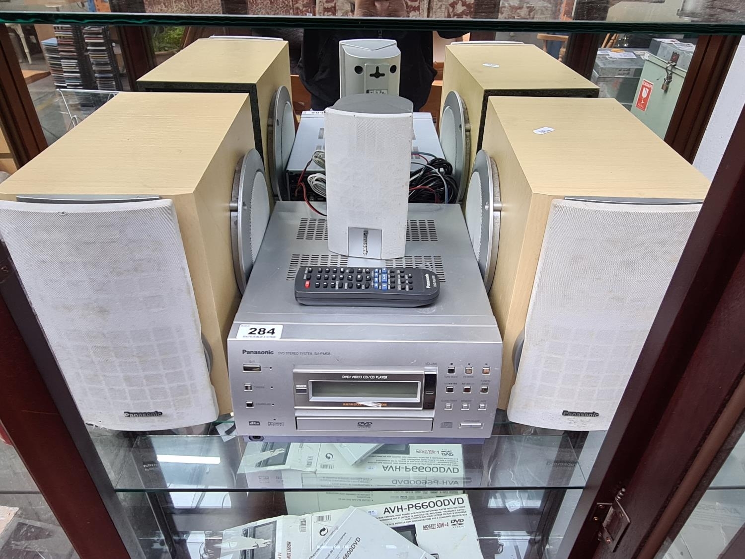 Panasonic | A Panasonic SA-PM DVD stereo system with speakers | MutualArt