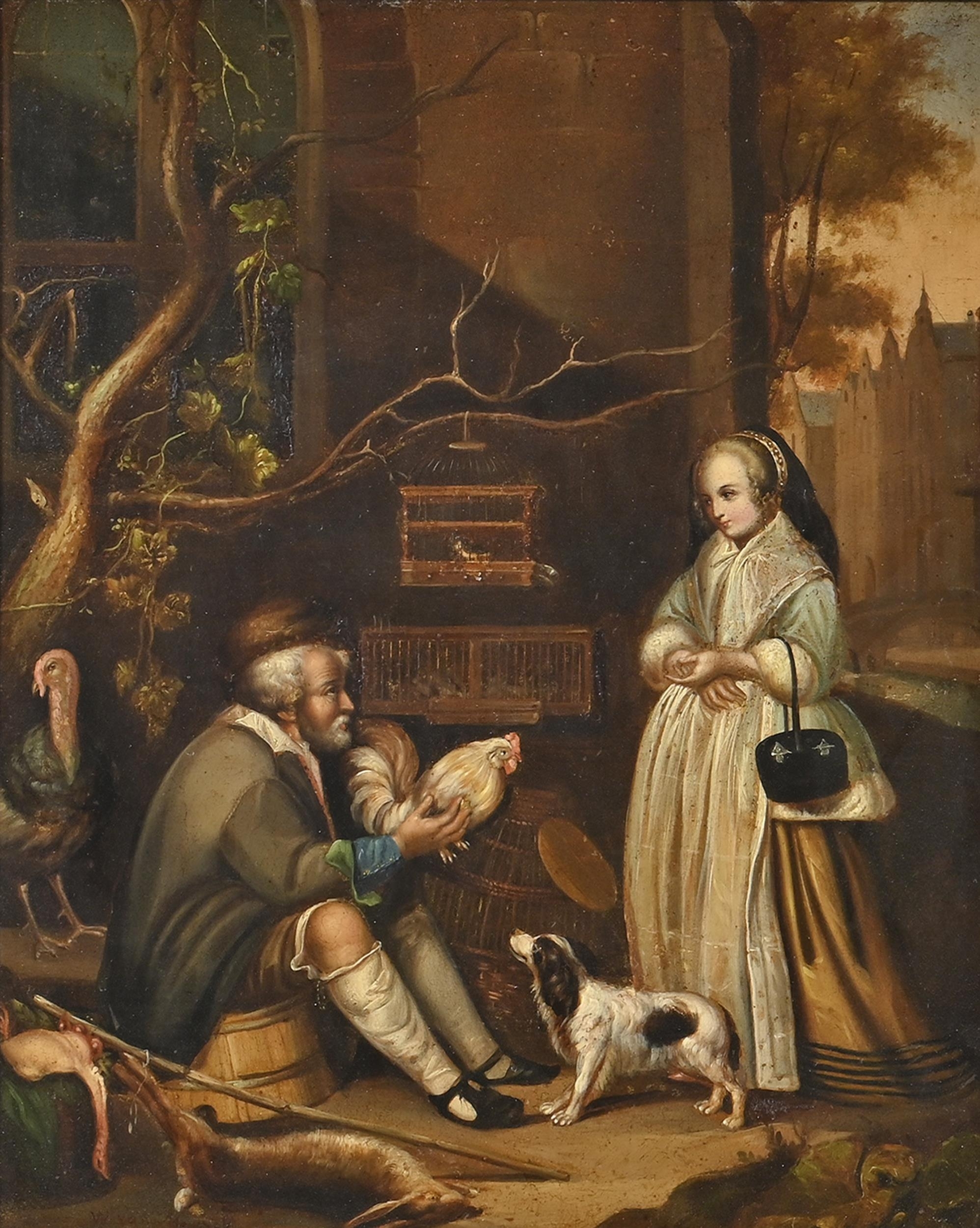 Gabriel Metsu | Portrait of the Artist with His Wife Isabella de Wolff ...