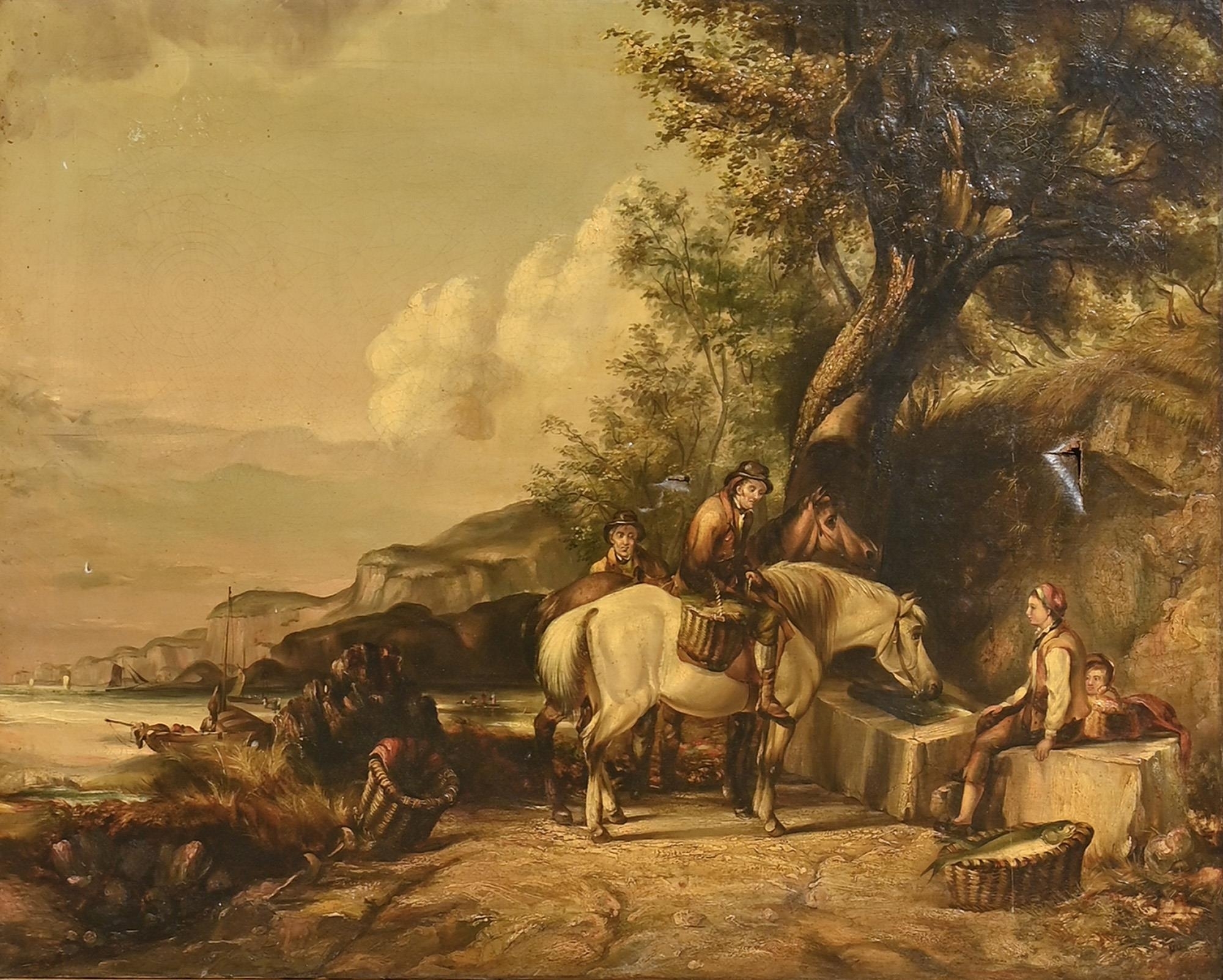 William Shayer Sr. | Watering the Horse | MutualArt
