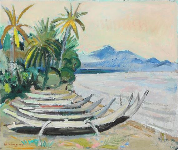 Harald Heiring | Coastal scene from Bali (1960) | MutualArt