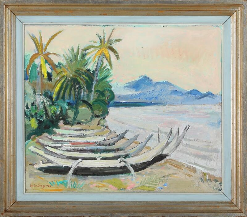 Harald Heiring | Coastal scene from Bali (1960) | MutualArt