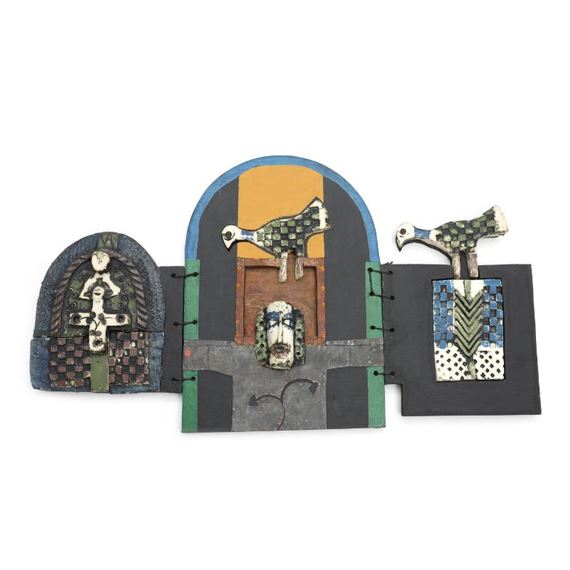 Niels Helledie | Triptych in teh shape of an altarpiece | MutualArt