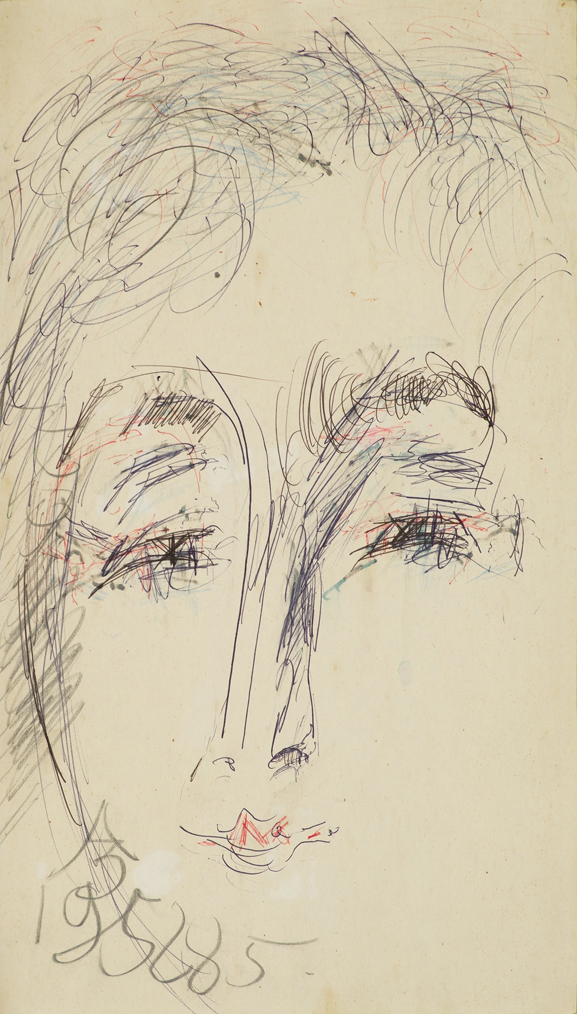 Anatoly Zverev | Portrait of Sergei Nesterov (1985) | MutualArt