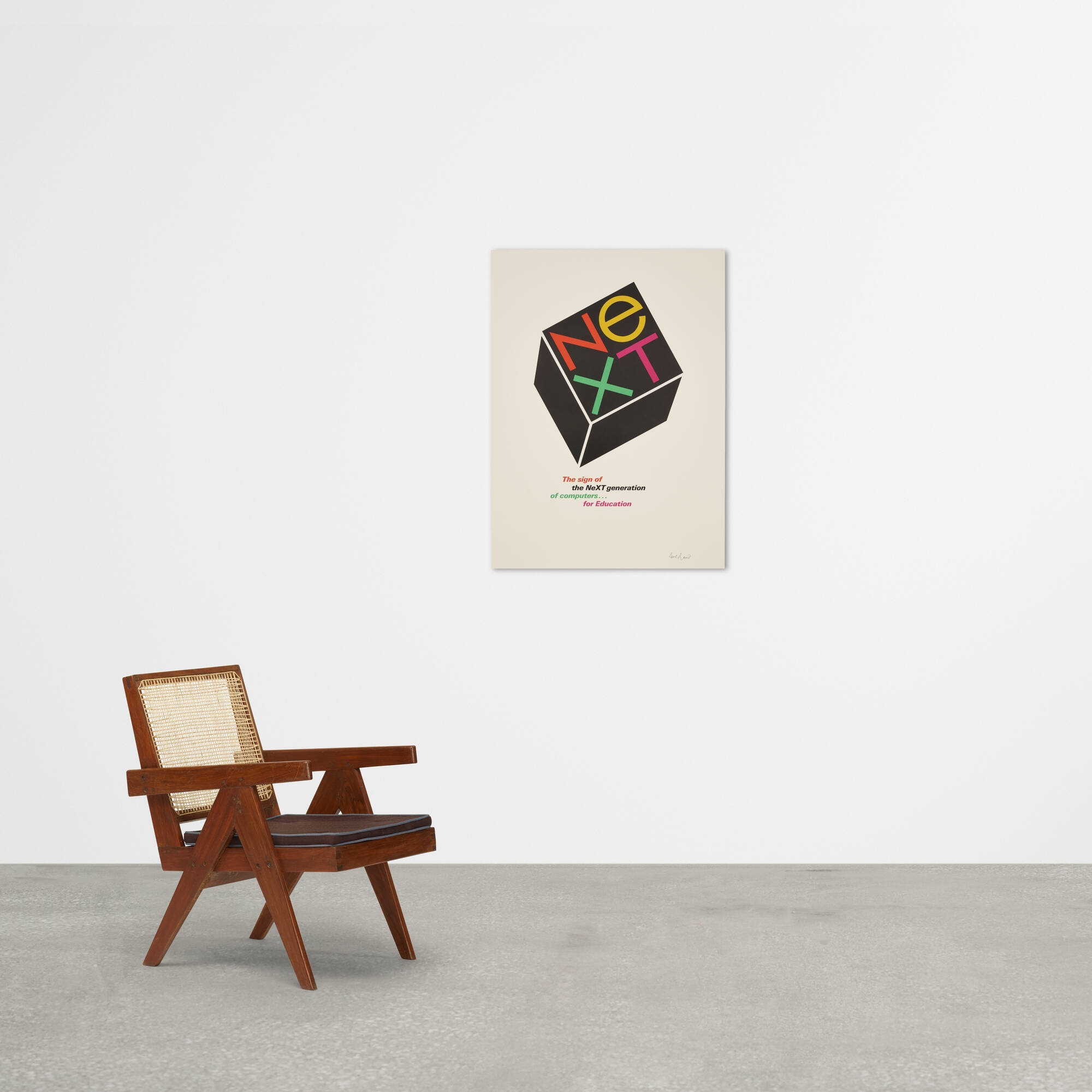 Paul Rand | NeXT poster (1986) | MutualArt