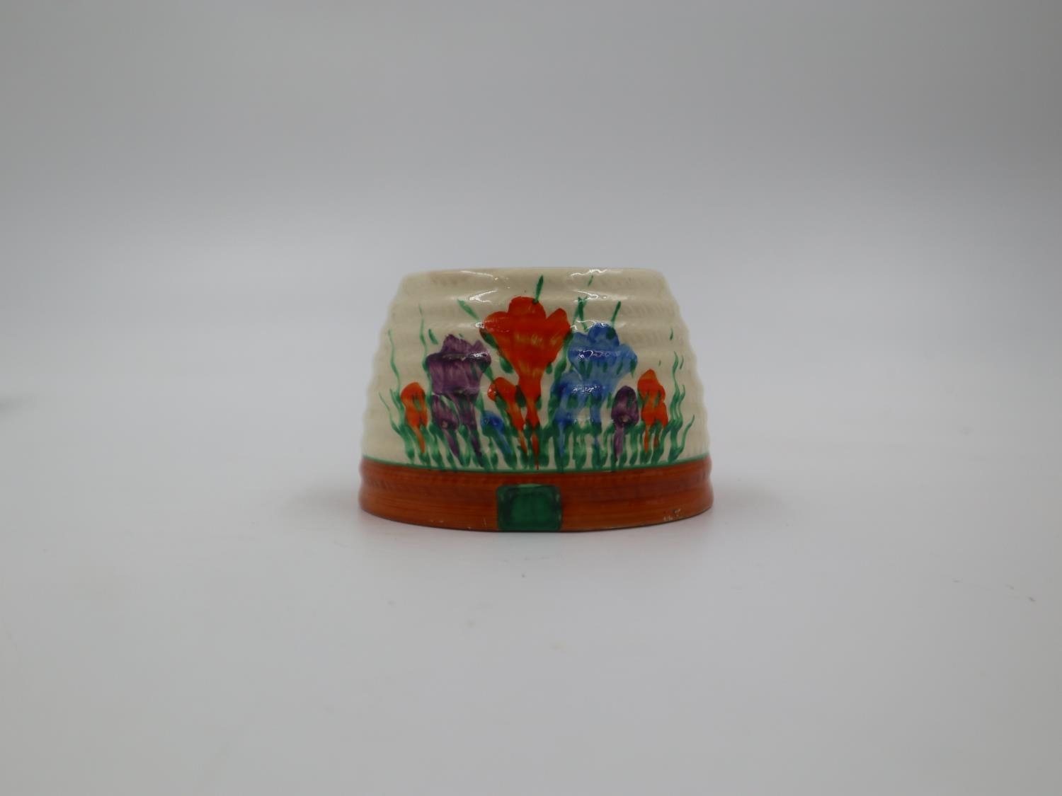 Clarice Cliff | Clarice Cliff Newport honey pot base in the crocus ...