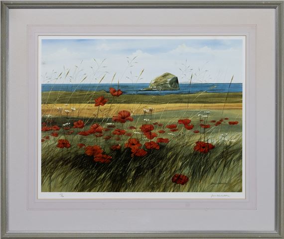 Jim Nicholson | POPPIES & THE BASS ROCK | MutualArt