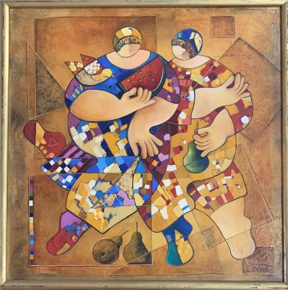 Dorit Levi | Dorit LeviÂ - Original painting on canvasÂ DuoÂ | MutualArt