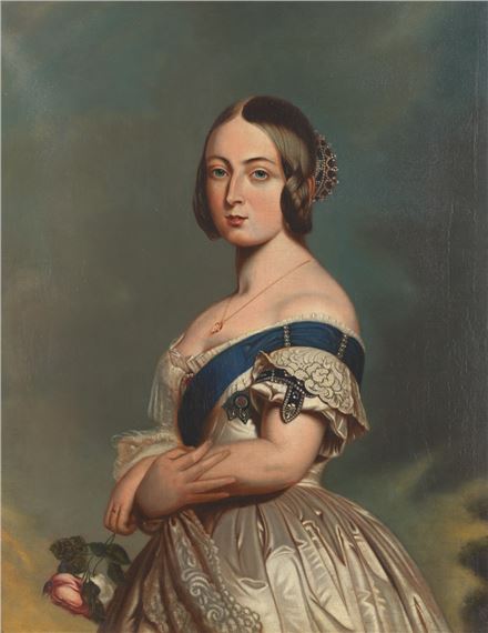 Franz Xaver Winterhalter | Portrait of Young Queen Victoria (1861 ...