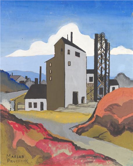 Marian D. Prusheck | Precisionist style buildings | MutualArt