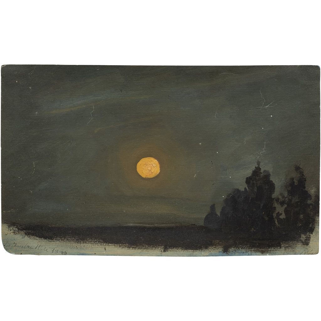 Jose Ines Tovilla | PAISAJE CON LUNA (1886) | MutualArt