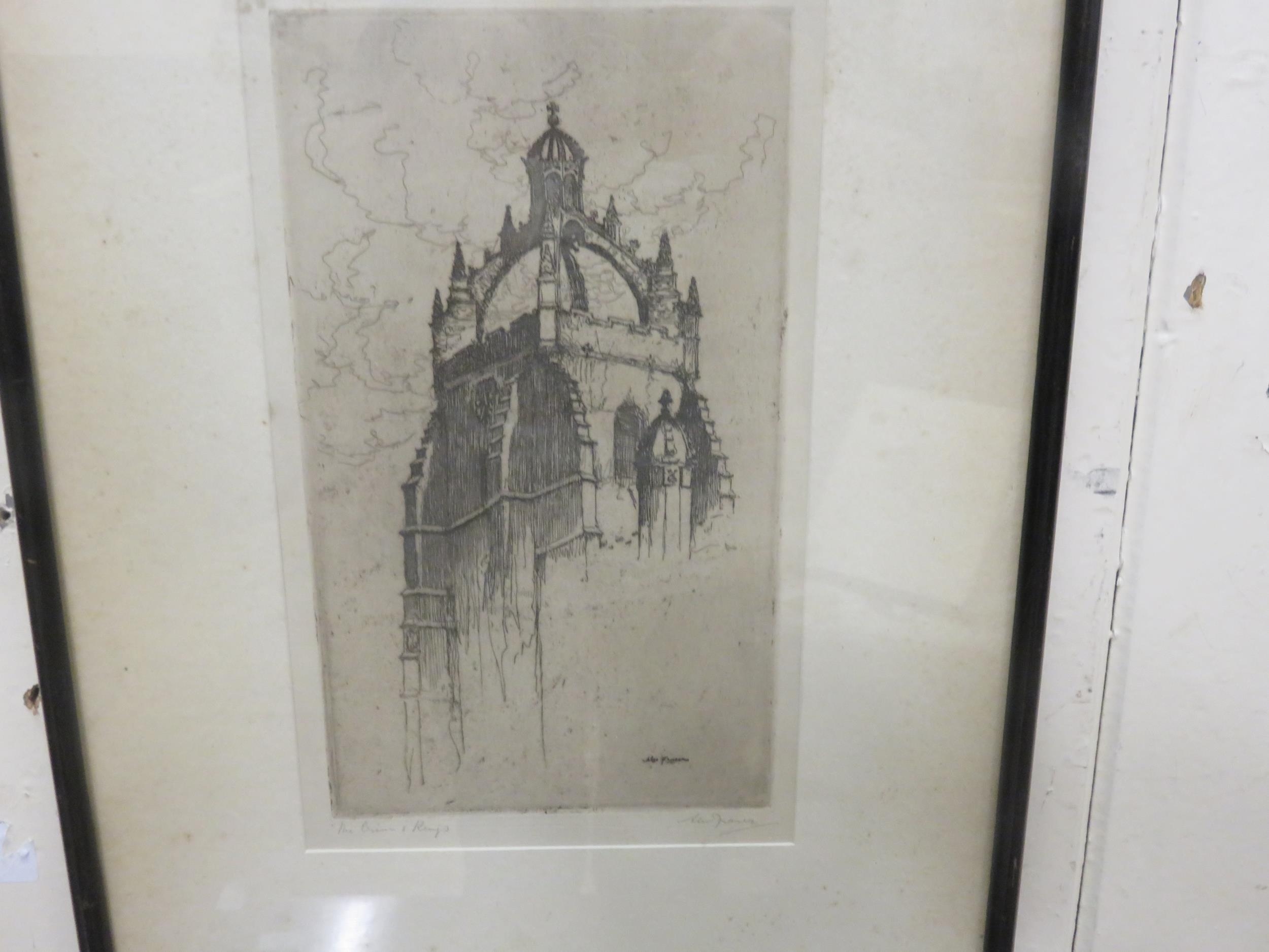Alex Fraser | Framed Etching The Crown of Kings | MutualArt