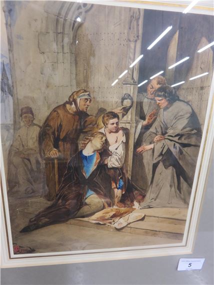 Sir John Gilbert | Framed Watercolour attributed to Sir John Gilbert ...