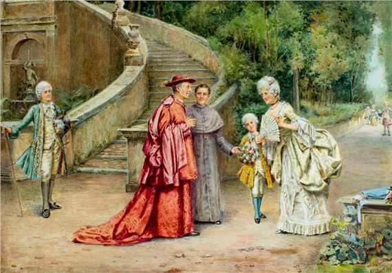 Renato Moretti | Renato Moretti (Italy,1863-1913) watercolor painting ...