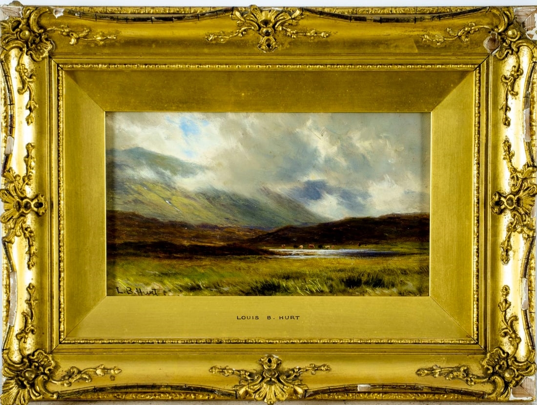 Louis B. Hurt | Louis Bosworth Hurt (UK,1856-1929) oil painting antique ...