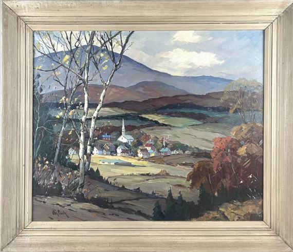 Otis Cook | New England fall landscape | MutualArt
