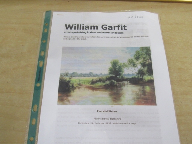 William Garfit | William Garfit ltd edition print 'Peaceful Waters' 211 ...
