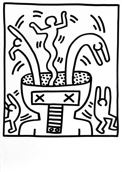 Keith Haring | Keith Haring - Hazmat Ghosts (from Lucio Amelio Suite ...