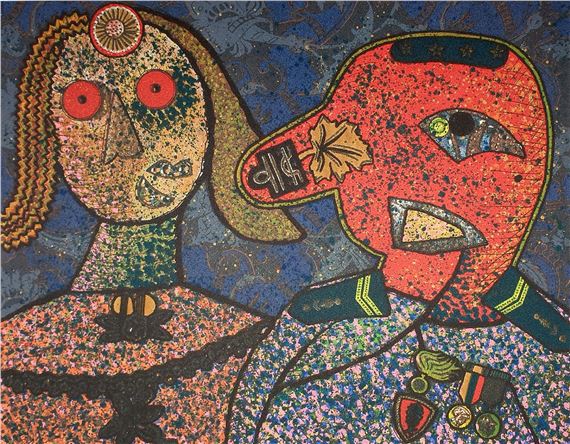 Enrico Baj | Enrico Baj - General Dada and One of His Wives (1973 ...