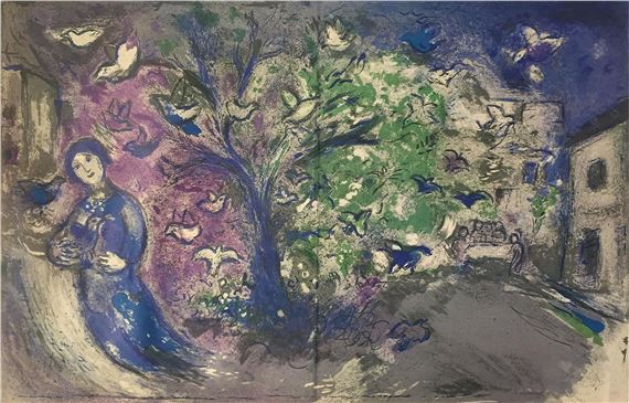 Marc Chagall | Marc Chagall (After) - Snaring Birds (1977) | MutualArt