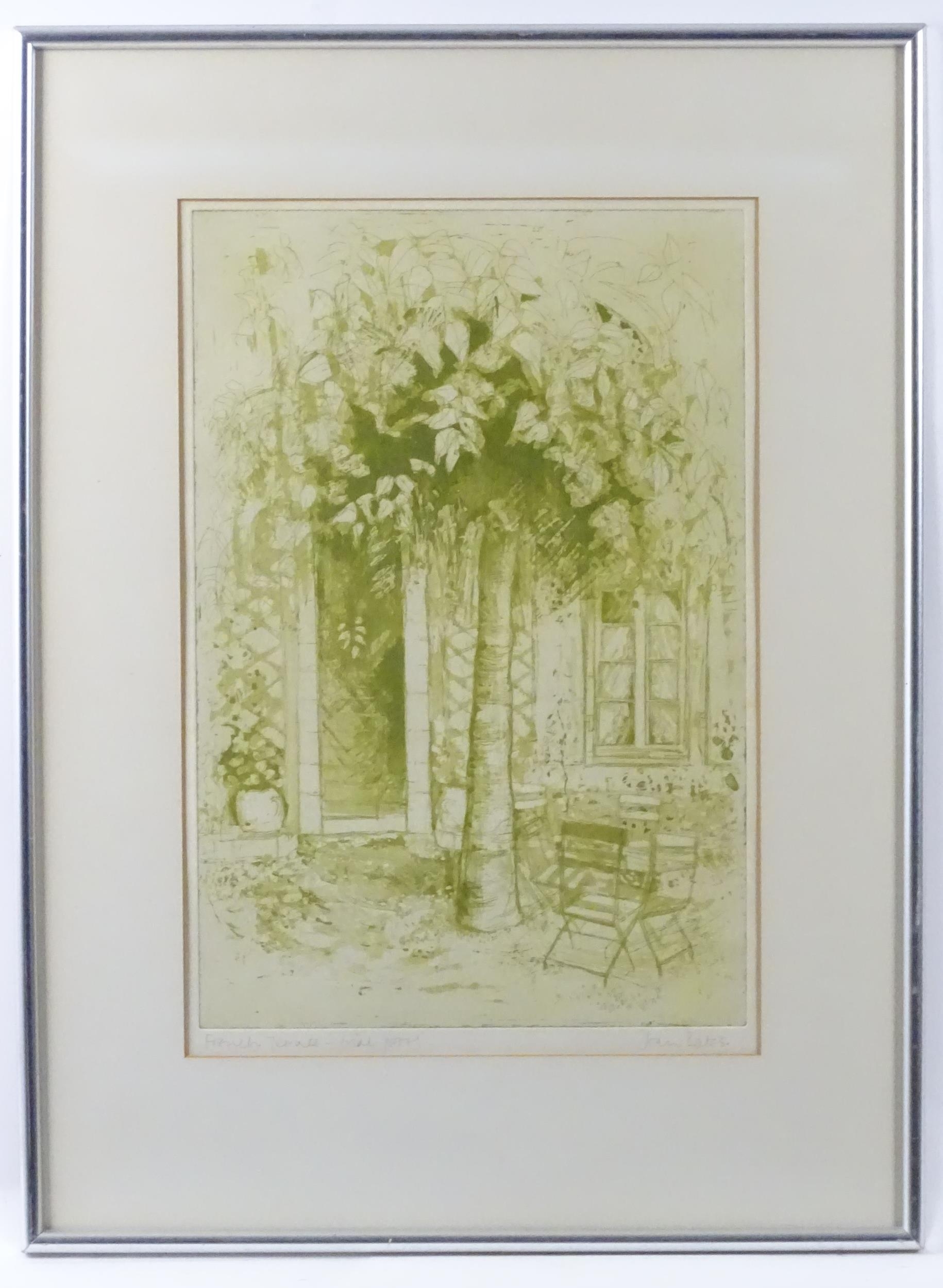 Joan Bates | A 20thC Joan Bates trial proof etching titled French ...