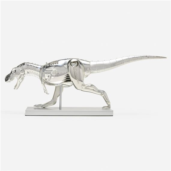 Hajime Sorayama | T-Rex Cyborg Dinosaur Figure (Silver (2019) | MutualArt