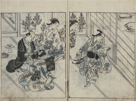 Sukenobu Nishikawa | Ehon tamakazura (1 Japanese bound book | MutualArt