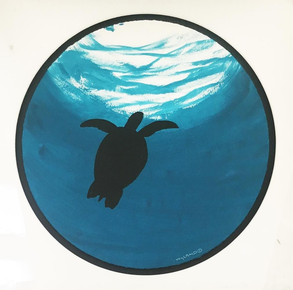 Robert Wyland | Robert Wyland - Surfacing Sea Turtle | MutualArt