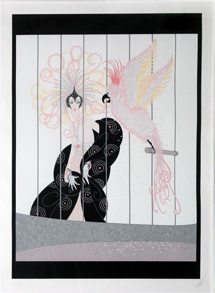 Erté | Erte - Bird Cage (1985) | MutualArt