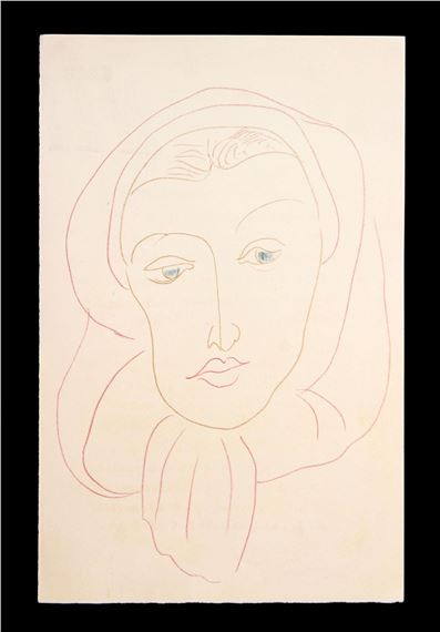 Henri Matisse | Henri Matisse - Lady with Bonnet (1950) | MutualArt