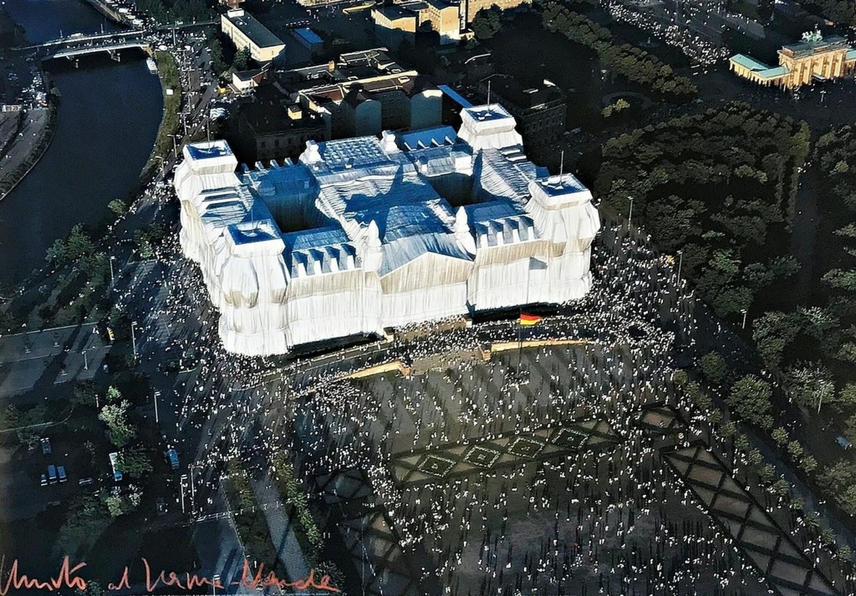 Christo | Christo - Wrapped Reichstag Project for Berlin IV (1994 ...