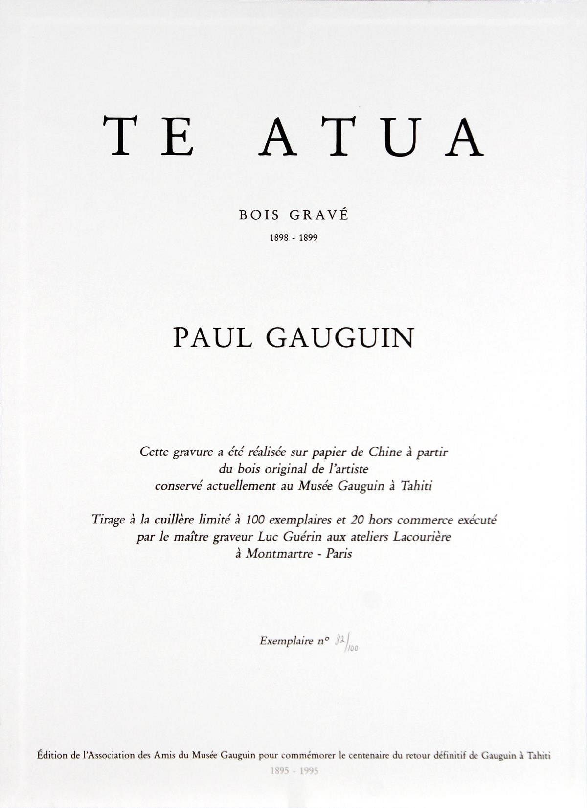 Paul Gauguin | Paul Gauguin - Te Atua | MutualArt
