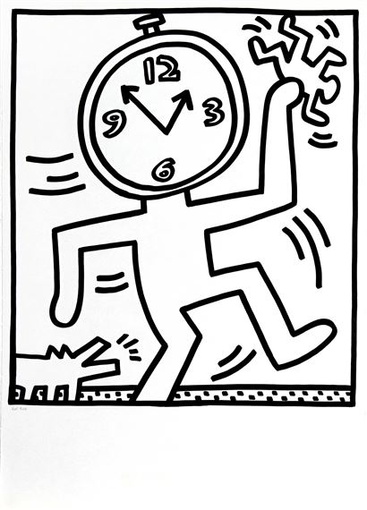 Keith Haring | Keith Haring - Giant Clock Head (from Lucio Amelio Suite ...
