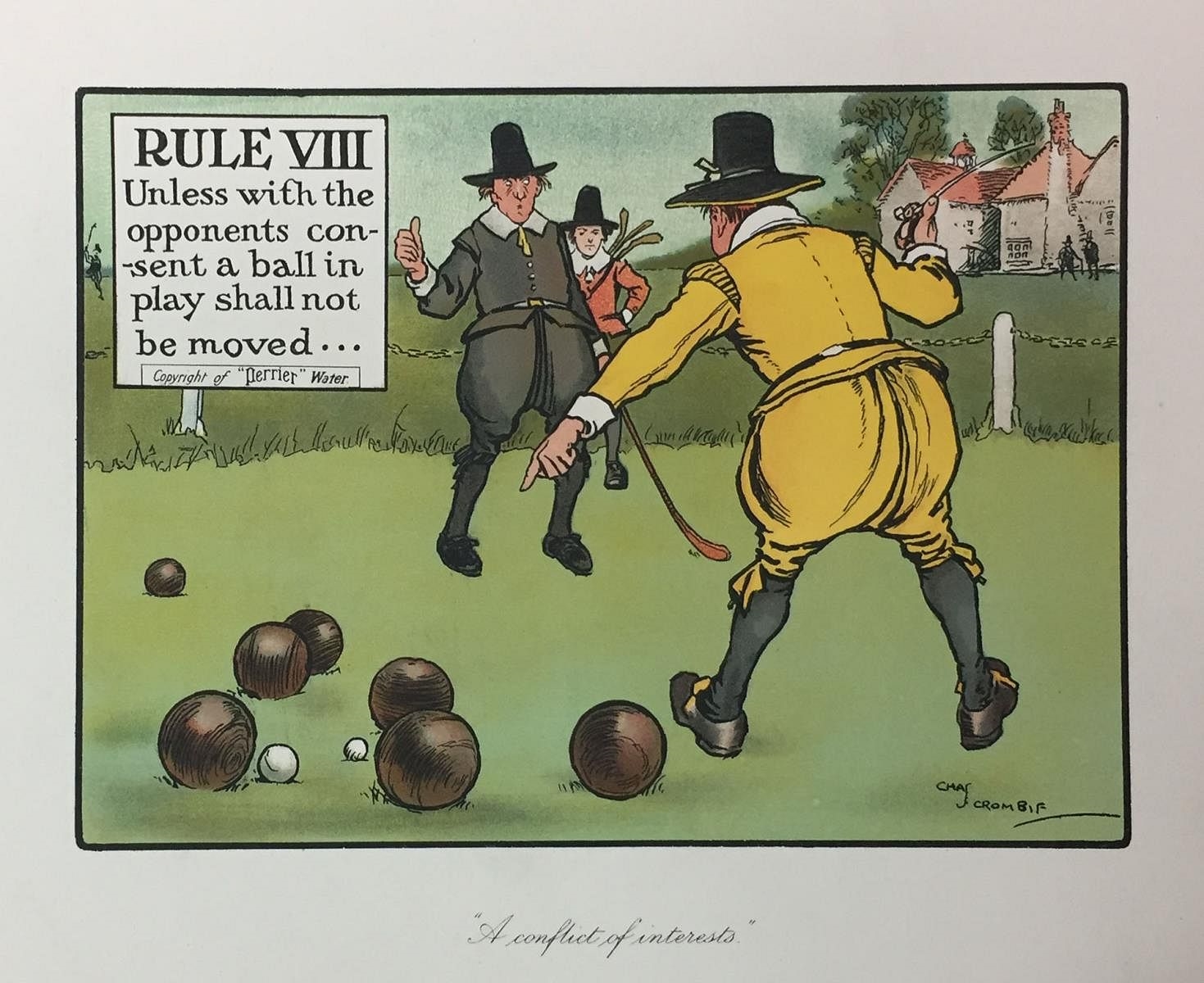 Charles Crombie | Chas Crombie - The Rules of Golf VIII (Circa 1905 ...