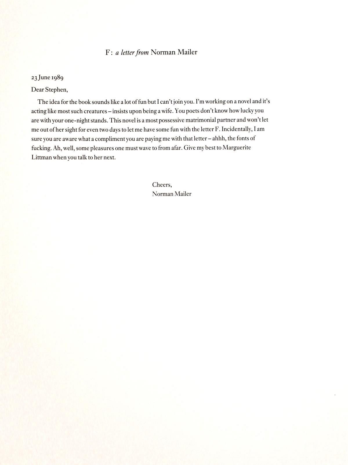 David Hockney | David Hockney - Letter F from Hockney | MutualArt