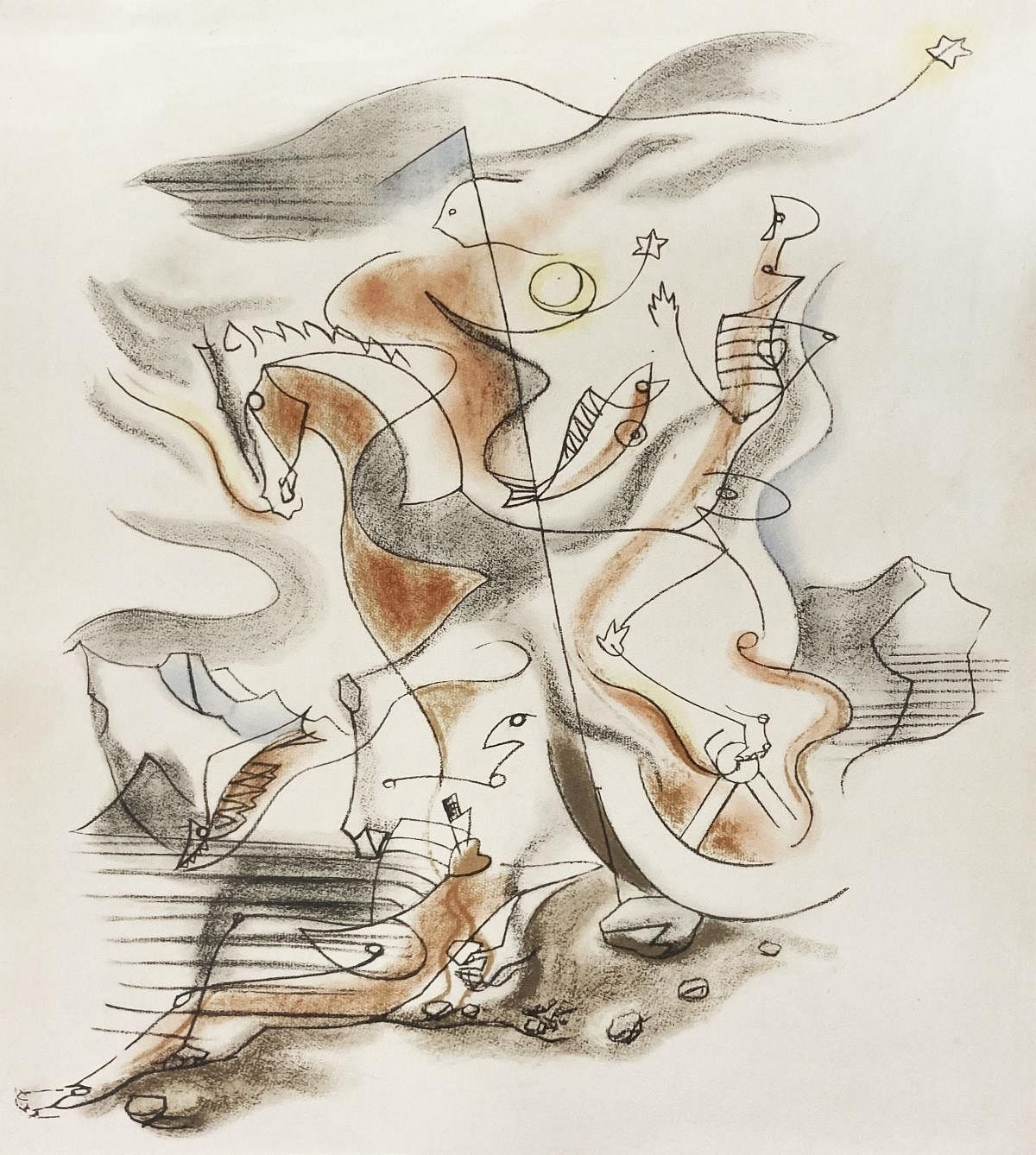André Masson | Andre Masson - Untitled Lithograph | MutualArt