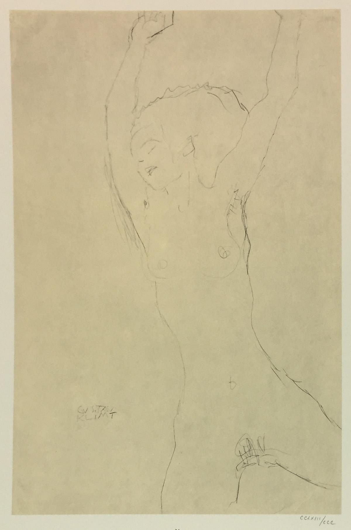 Gustav Klimt | Gustav Klimt - Study for the Bride (Stretching (1980 ...