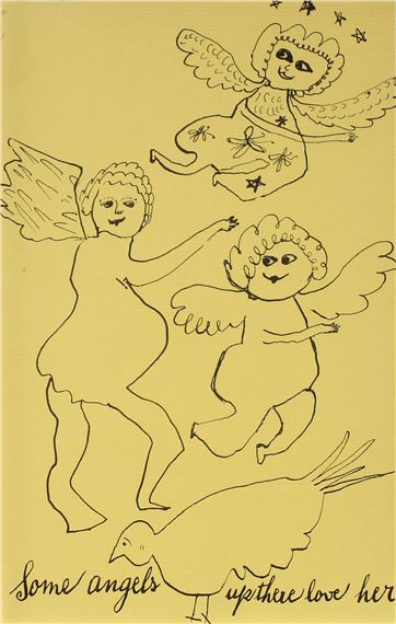 Andy Warhol | Andy Warhol - Some Angels Up There Love Her (Circa 1954 ...