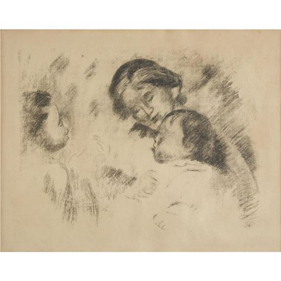 Pierre-Auguste Renoir | Pierre-Auguste Renoir - Une Mere Et Deux ...