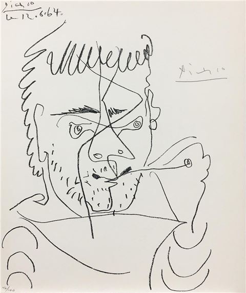Pablo Picasso | Pablo Picasso - Le Fumeur (Hommage a Daniel-Henry ...