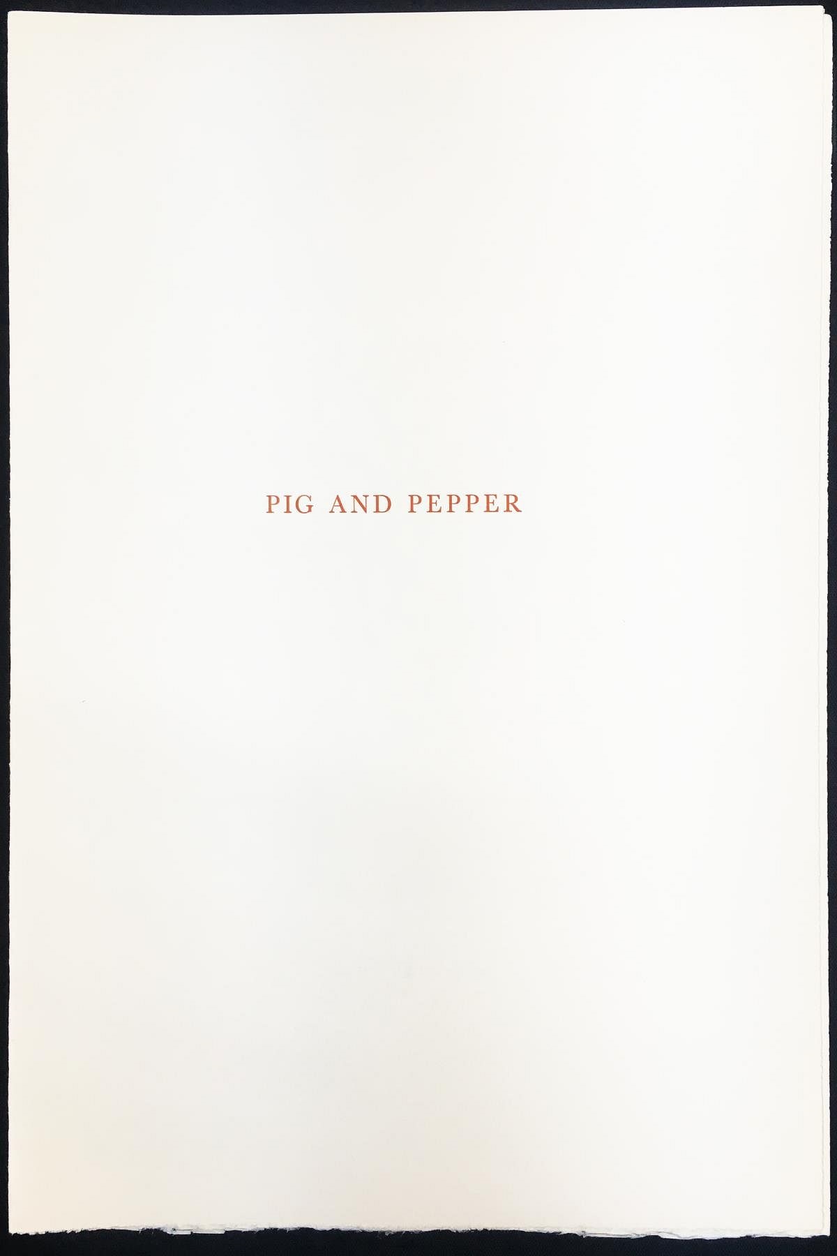 Salvador Dalí | Salvador Dali - Pig and Pepper (1969) | MutualArt