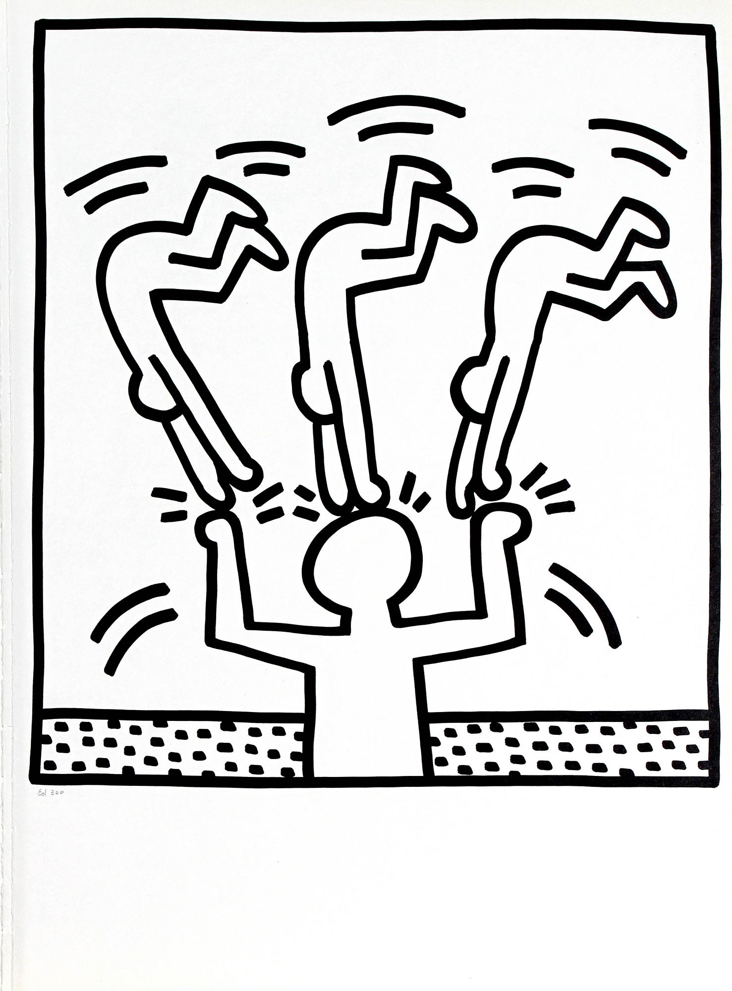 Keith Haring | Keith Haring - Gymnastics (from Lucio Amelio Suite (1983 ...