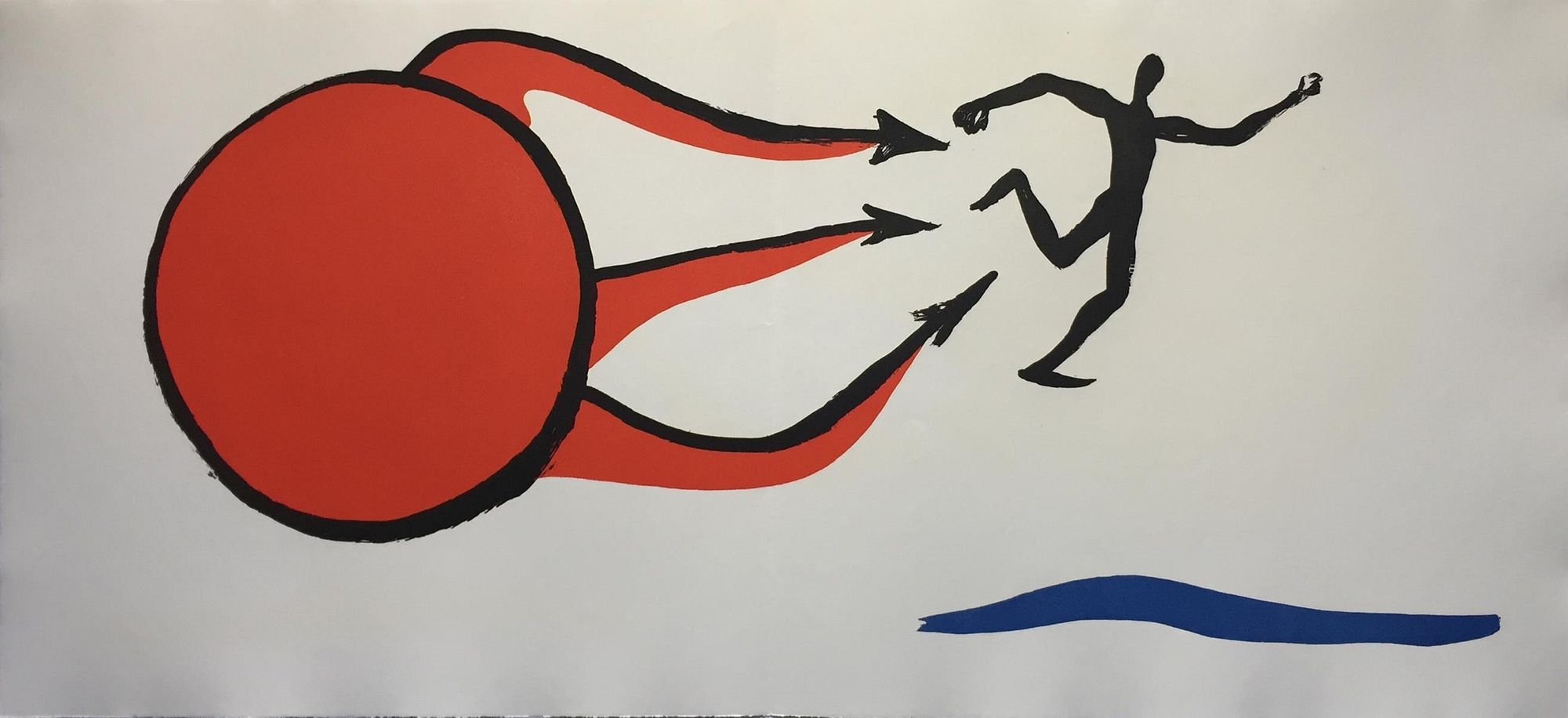 Alexander Calder | Alexander Calder - Untitled (Red Sun and Figure ...