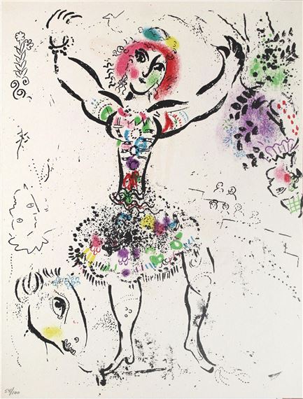 Marc Chagall | Marc Chagall - Female Juggler (1960) | MutualArt