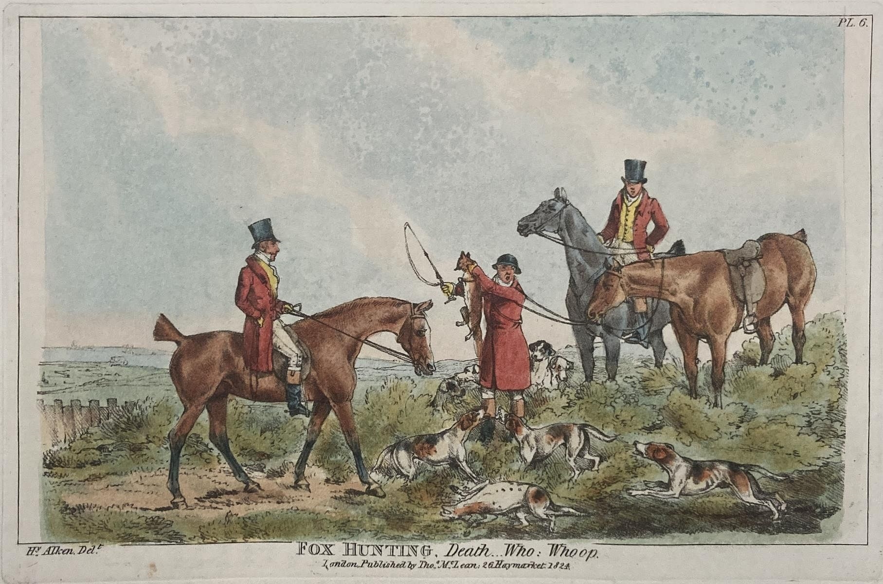 Henry Thomas Alken | Henry Alken - Fox Hunting Death Who Whoop (1825 ...