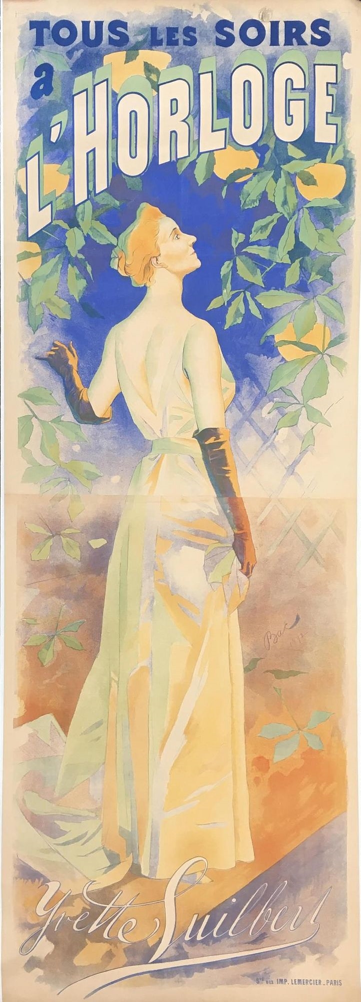 Ferdinand Bac | Ferdinand Bac (Vintage Poster) - Yvette Guilbert (Circa ...